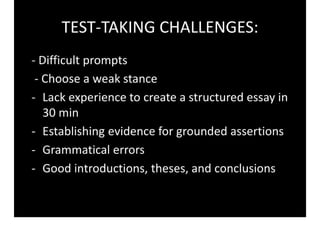 ACT WRITING STRATEGIES | PPT