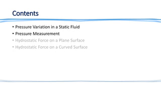 Fluid Mechanics Course - Civil Engineering -Lec 03 | PPTX