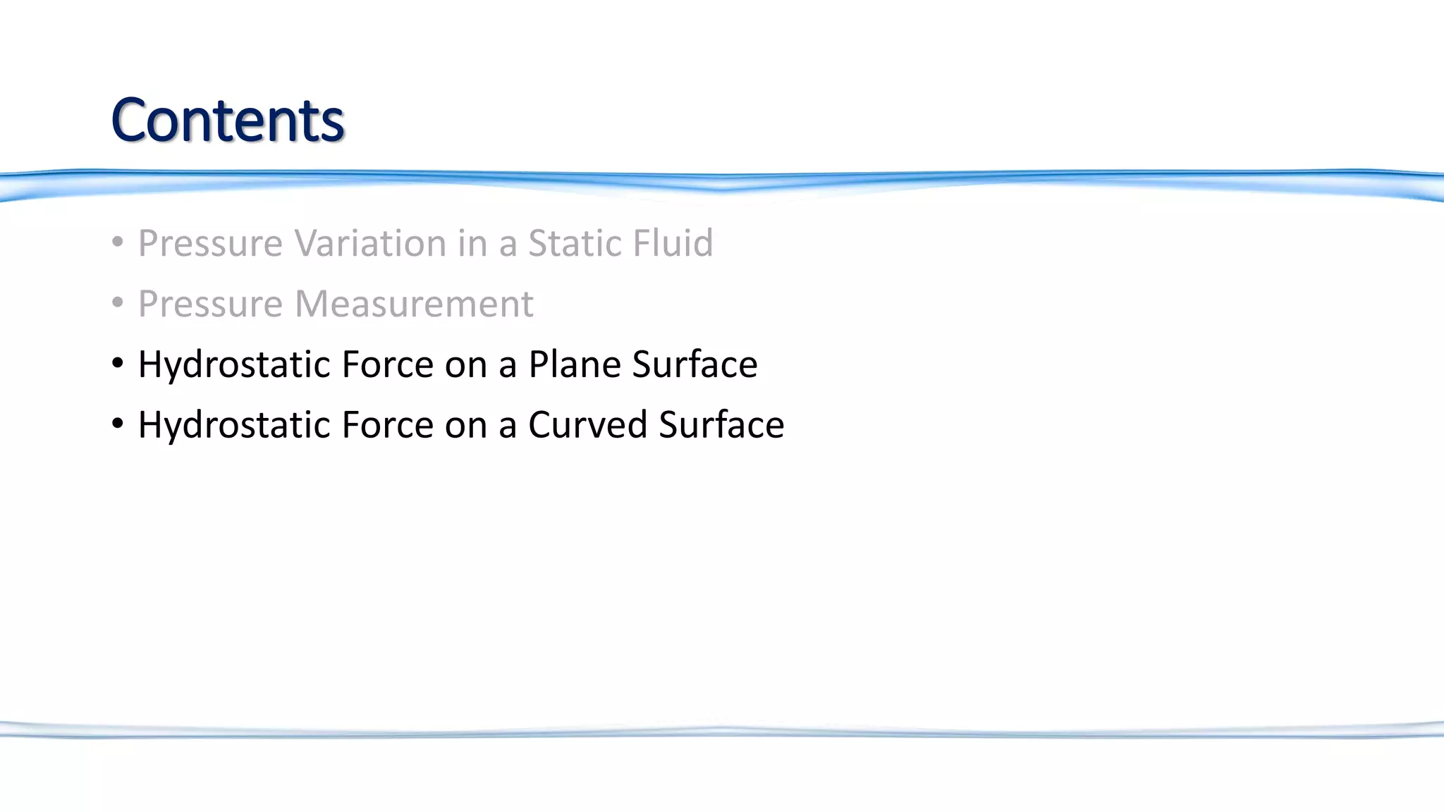Fluid Mechanics Course - Civil Engineering -Lec 04 | PPT
