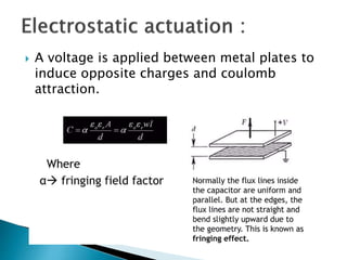 Acuators in MEMS.pptx | Physics | Science
