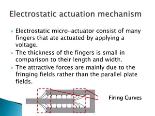 Acuators in MEMS.pptx | Physics | Science