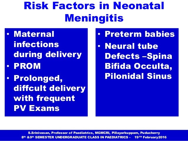 Acute bacterial (Pyogenic) meningitis - Dr. S. Srinivasan, Professor…