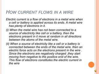 Electric current | PPTX