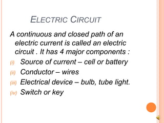Electric current | PPTX