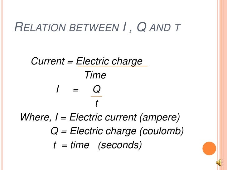 Electric current