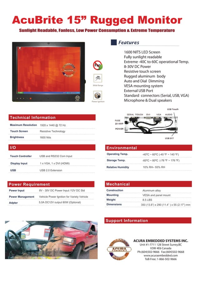 Acu brite 15 brochure | PDF | Computer Peripherals | Computing