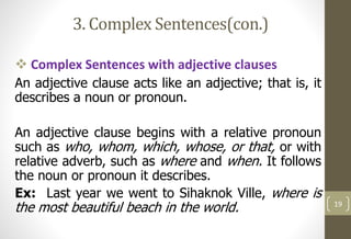 Kinds of sentence structure | PPT