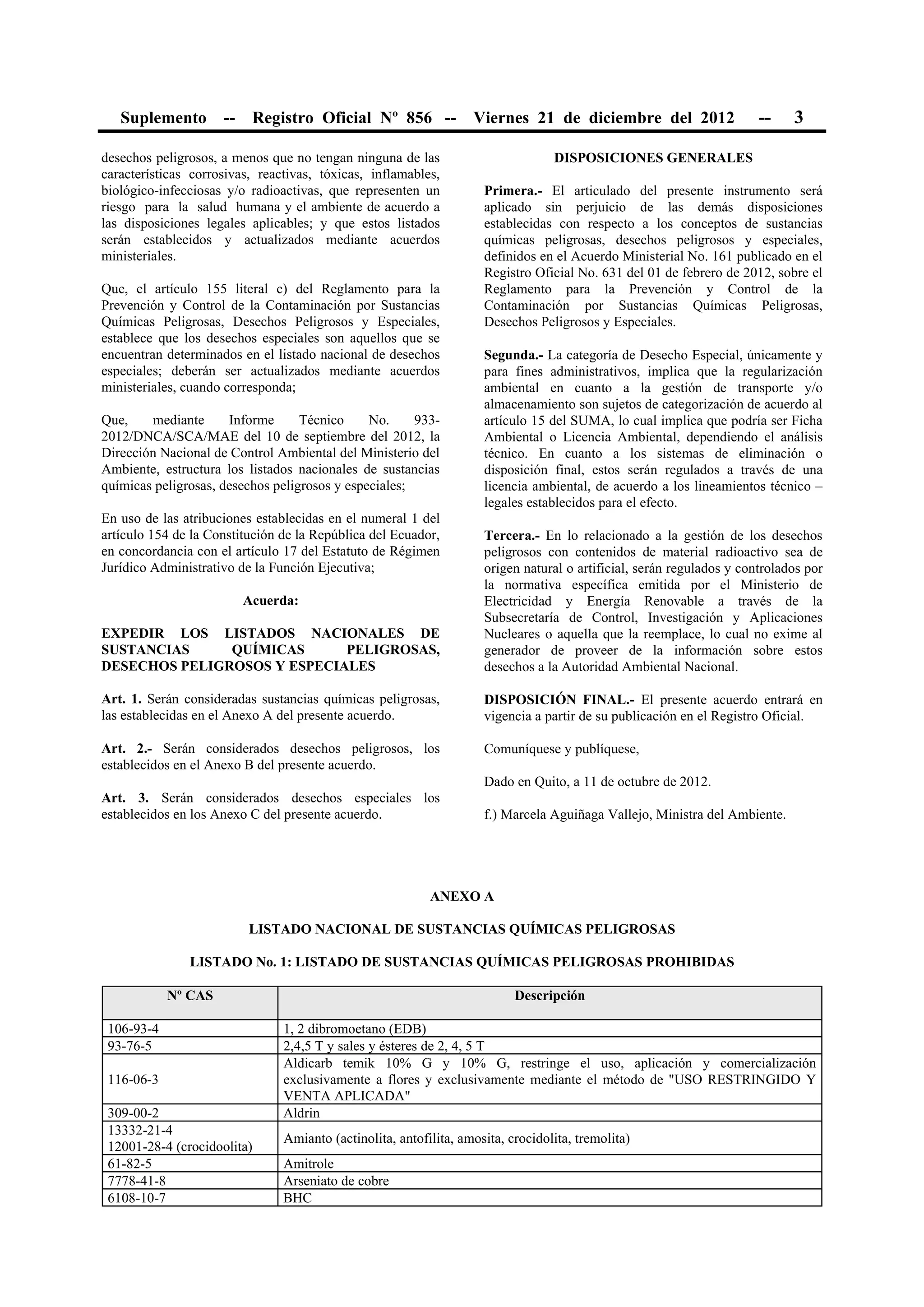 Acuerdo ministerial no. 142 sp | PDF