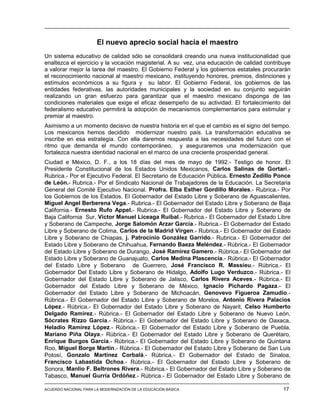 Acuerdo nacional para la modernizacion de la educacion basica | PDF