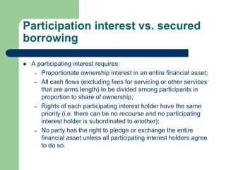 Loan participations - Benefits and Pitfalls for Credit Unions | PPTX