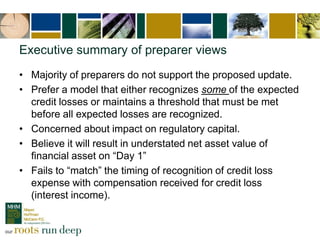 Presentation Slides: Allowance for Loan Losses - Proposed Current ...