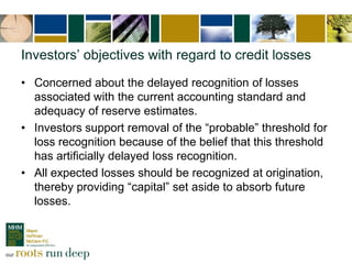 Presentation Slides: Allowance for Loan Losses - Proposed Current ...