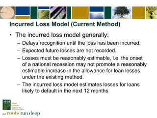 Presentation Slides: Allowance for Loan Losses - Proposed Current ...