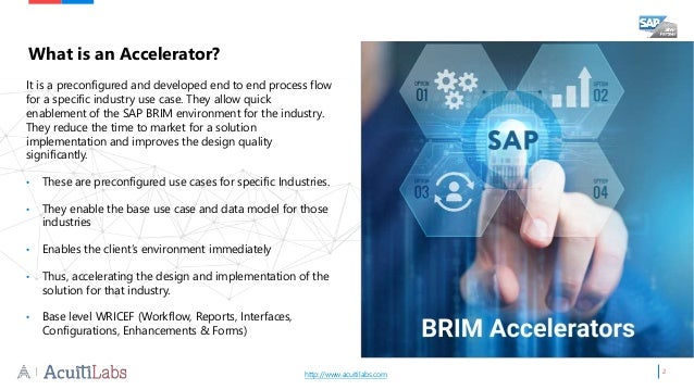 SAP BRIM Accelerators by Acuiti Labs for various industries | PPTX