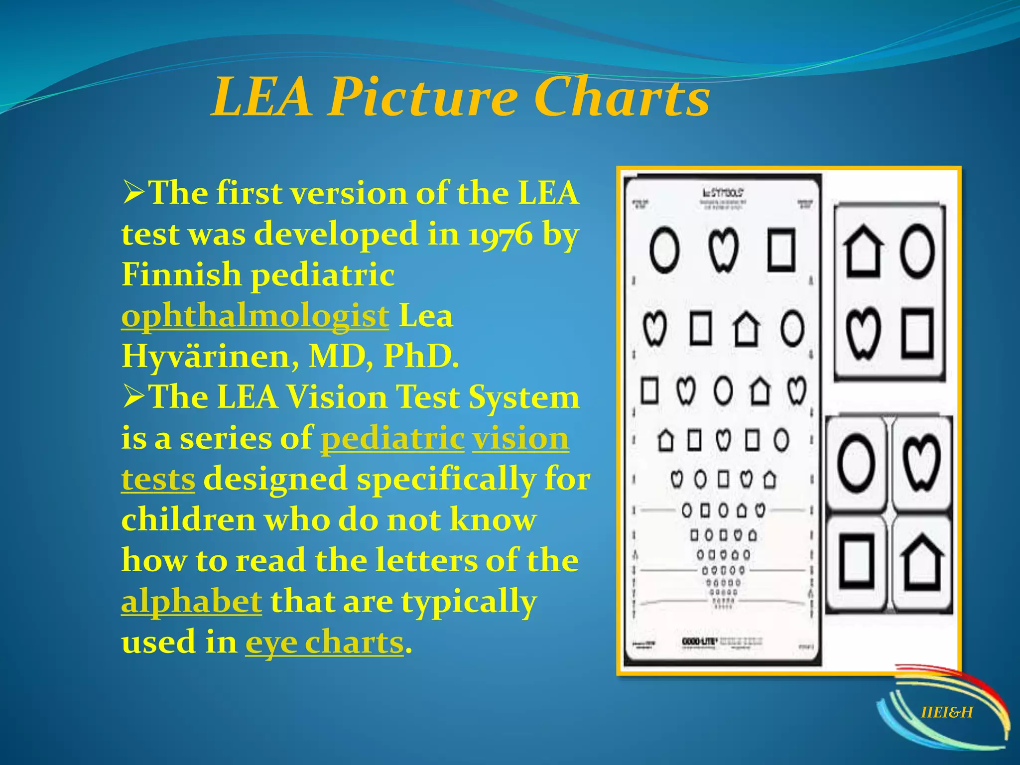 Vision charts/Eye Charts/Acuity charts | PPTX