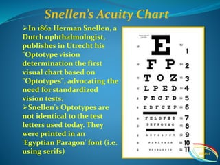 Vision charts/Eye Charts/Acuity charts | PPTX