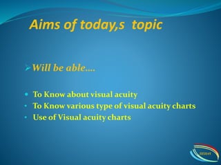 Vision charts/Eye Charts/Acuity charts | PPTX