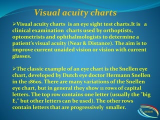 Vision charts/Eye Charts/Acuity charts | PPTX