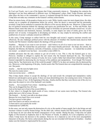 A Cultural Materialist Reading Of Martin Crimp S Cruel And Tender Crimp ...