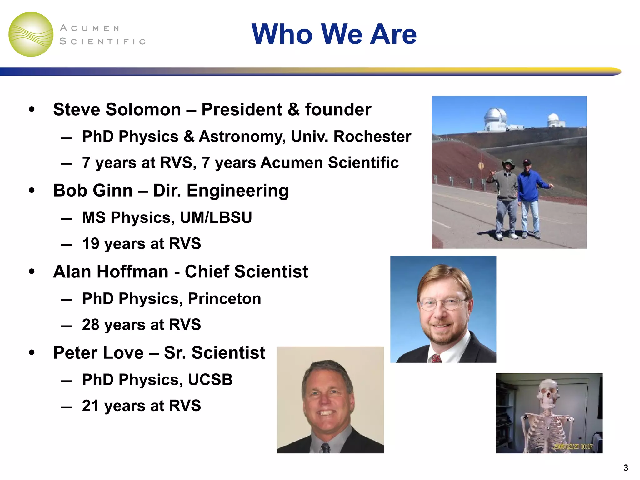 Acumen Overview Slides Rev | PPT | Technology & Computing