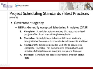 Meeting Project Schedule Compliance Standards | PDF