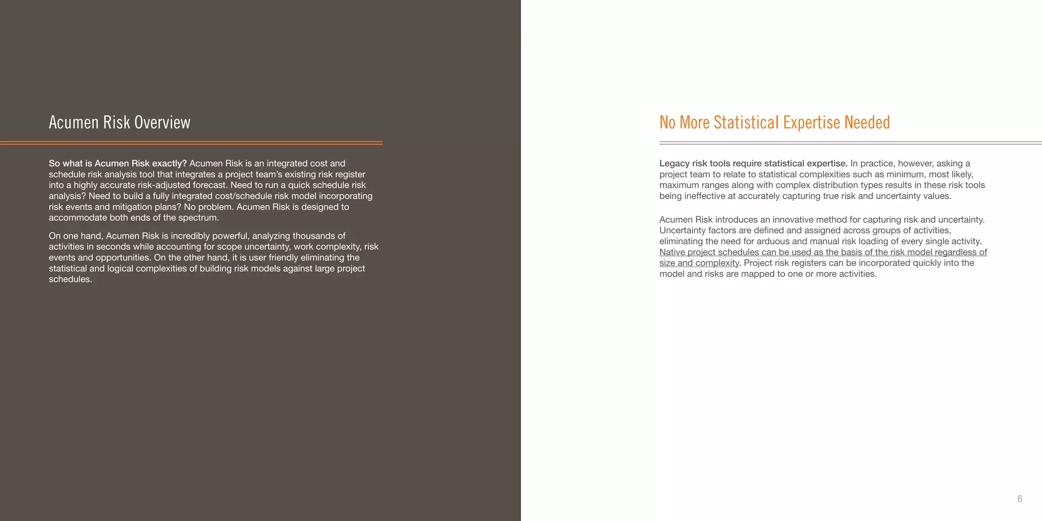 Acumen Risk: Brochure | PDF