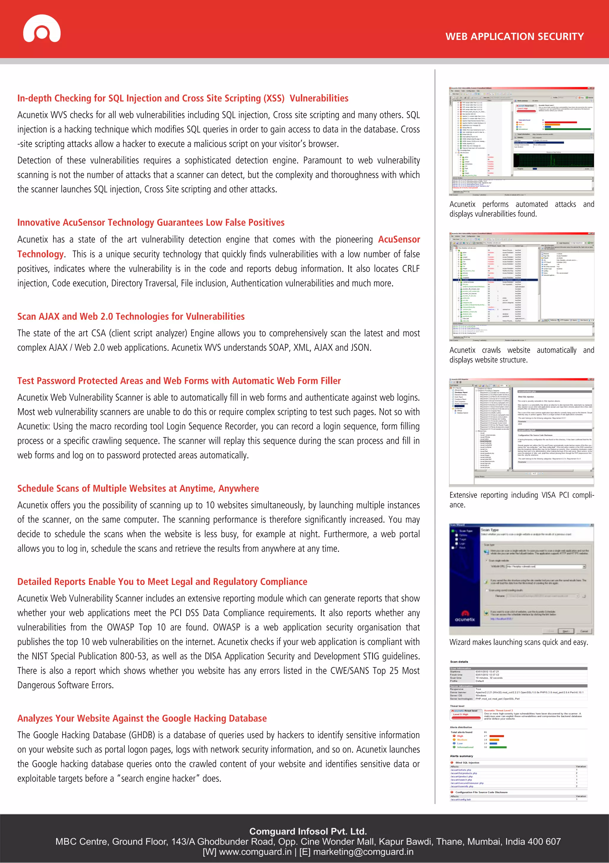 Acunetix - Web Vulnerability Scanner | PDF | Web Development | Internet
