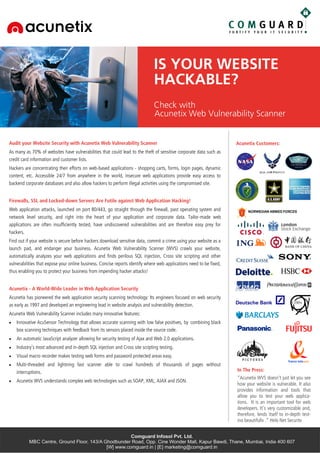 Acunetix - Web Vulnerability Scanner | PDF