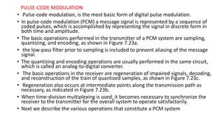 Comprehensive Overview of Sampling, Quantization, and Pulse-Code ...