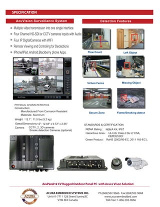 Acu panel12cv brochure | PDF