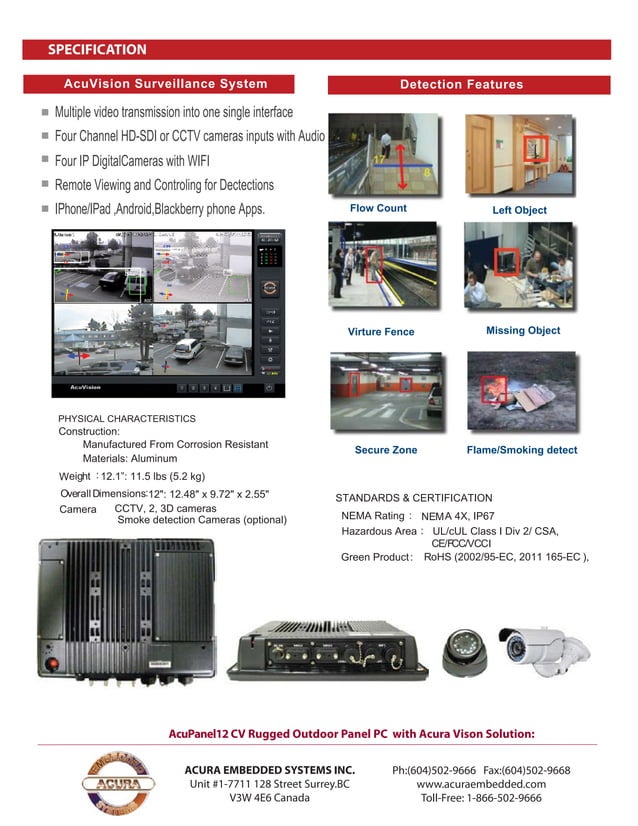 Acu panel12cv brochure | PDF