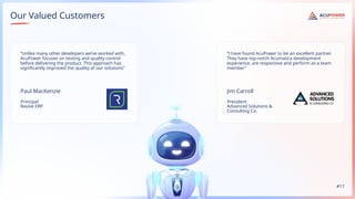 AcuPower LTD, cloud ERP Provider, teams structure, and history | PPTX