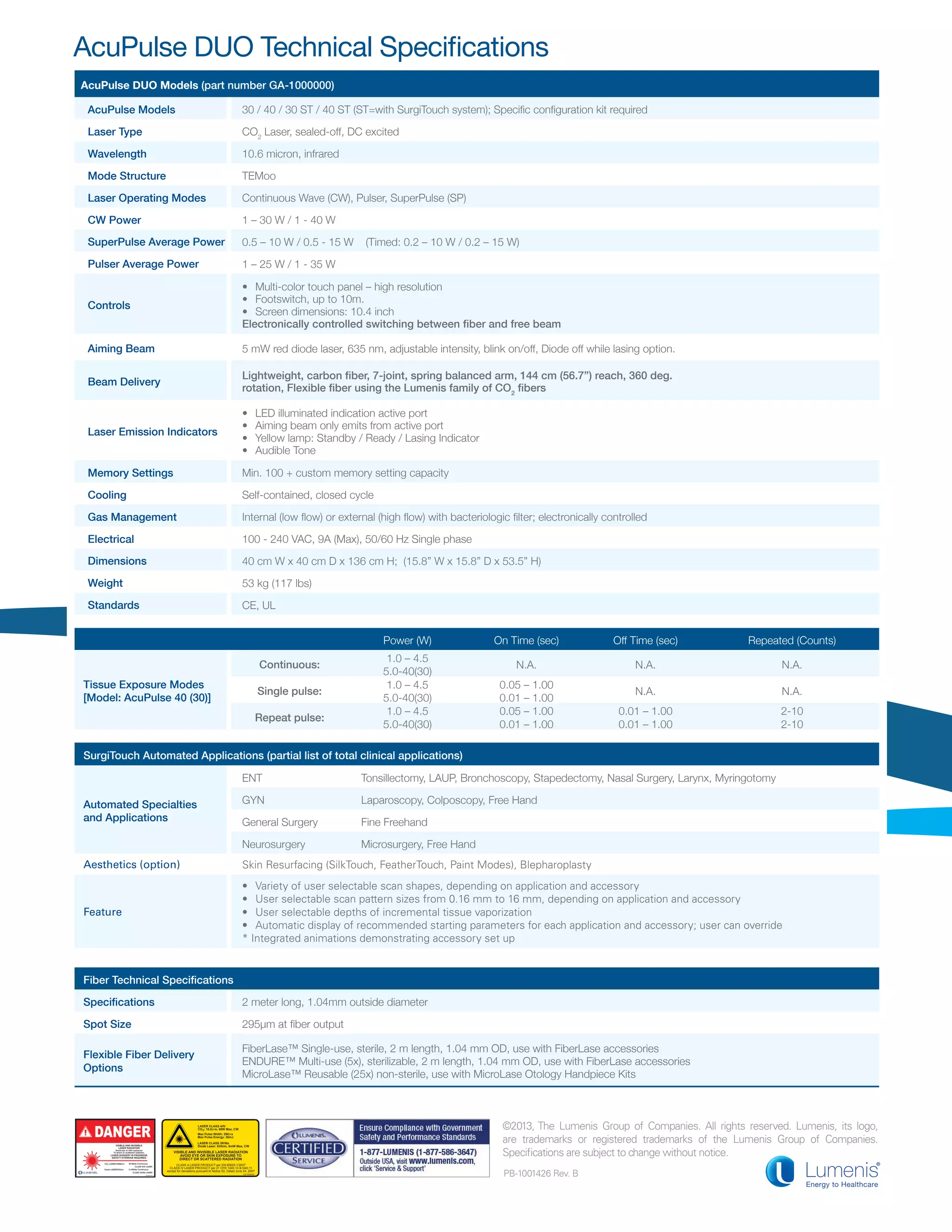 AcuPulseDUO Brochure | PDF
