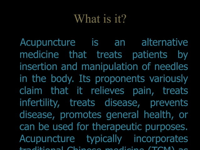 Acupuncture | PPT