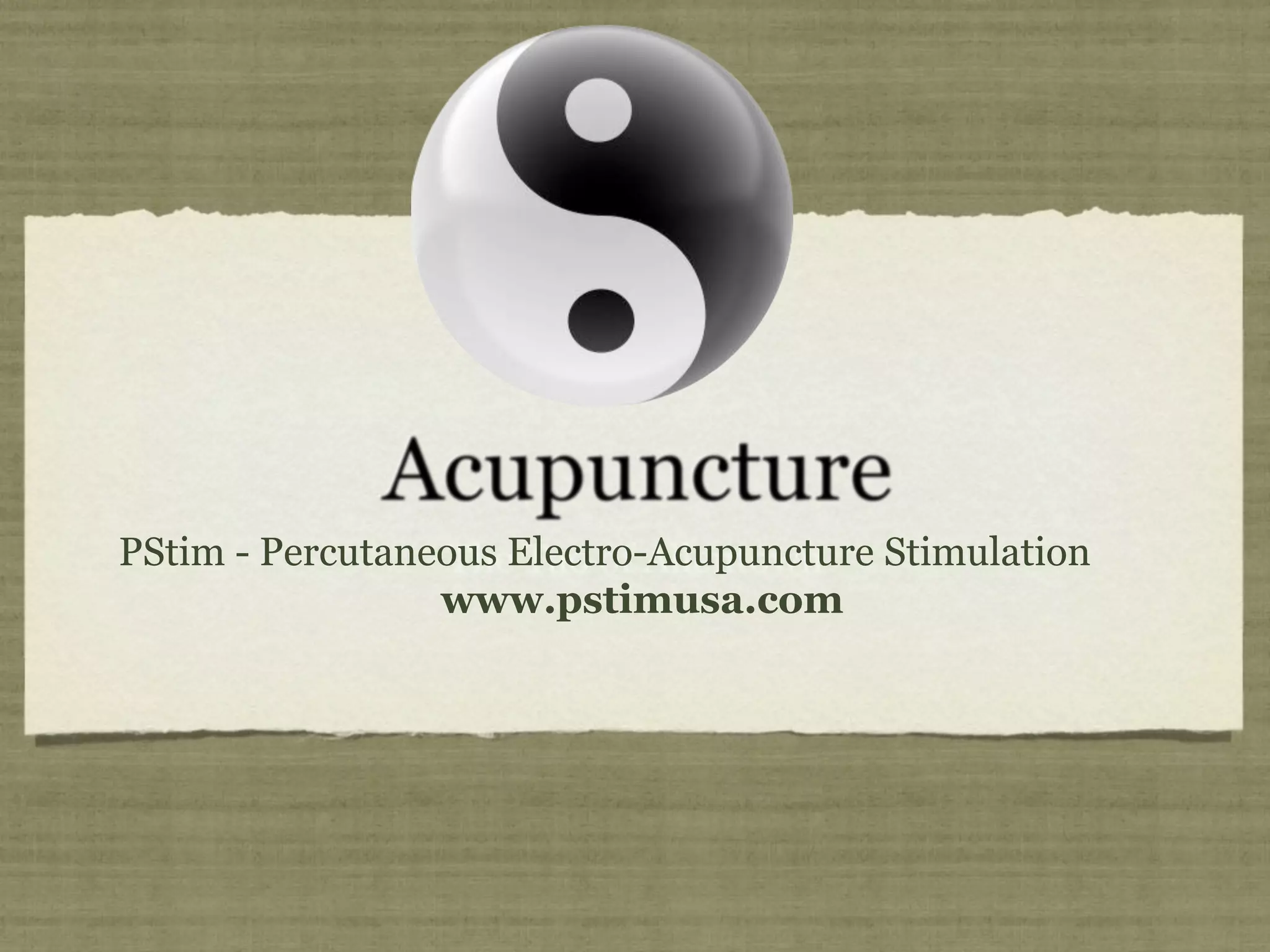 Acupuncture PStim Power Point | PPT