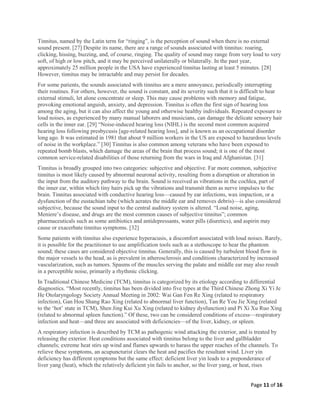 Acupuncture and Herbs Quiet Tinnitus.pdf | Herbs and Supplements | Alternative Medicine