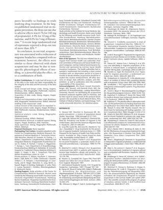 Acupuncture for patients_with_migraine_rct | PDF