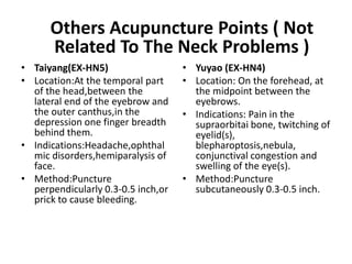 Acupuncture in neck pain | PPTX