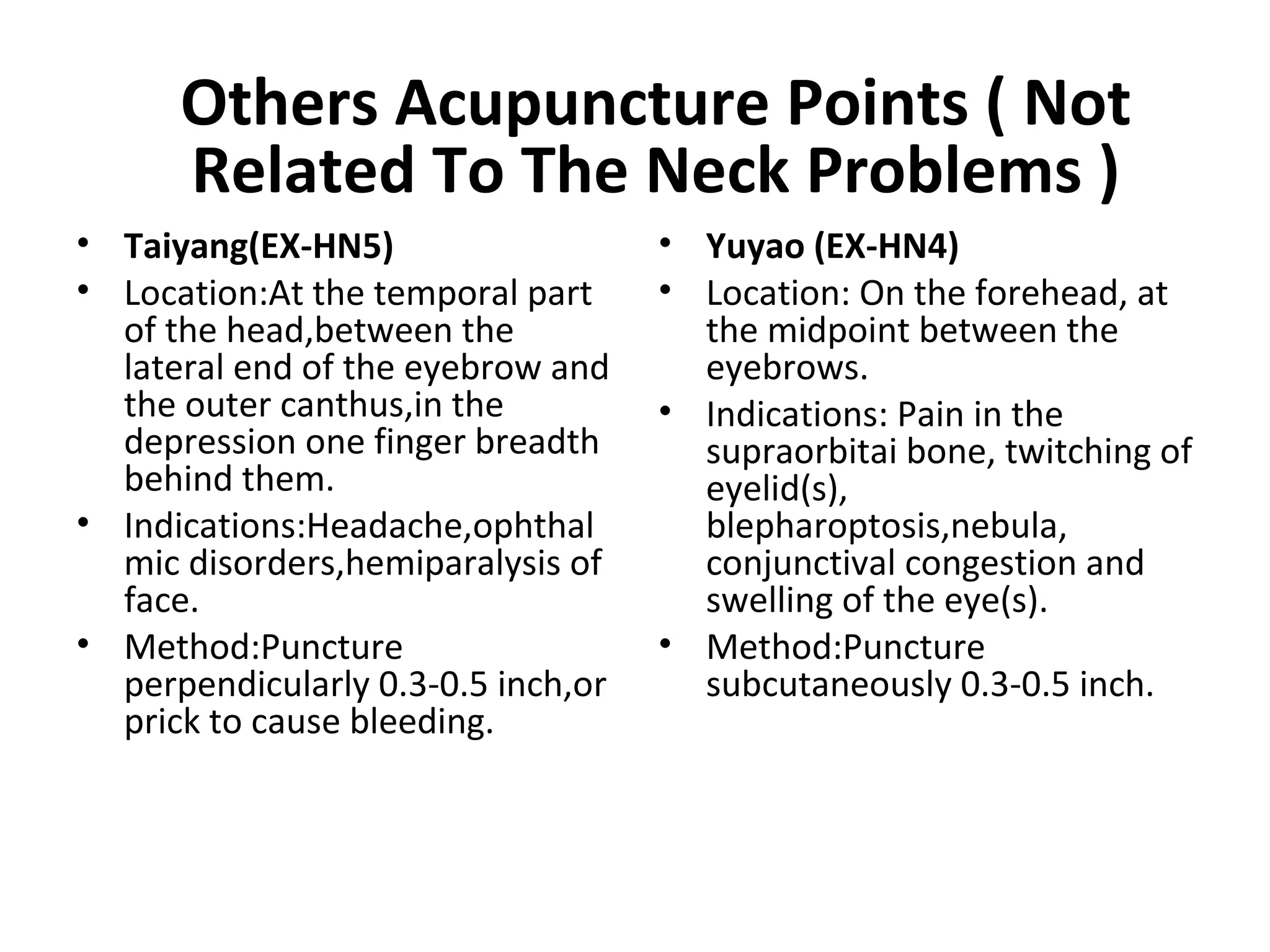 Acupuncture in neck pain | PPT
