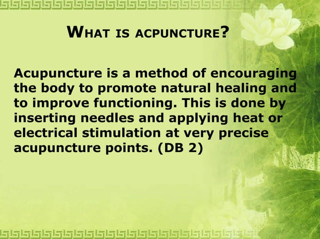 Acupuncture ppt1.pdf History of acupuncture.different types of acupuncture | PDF