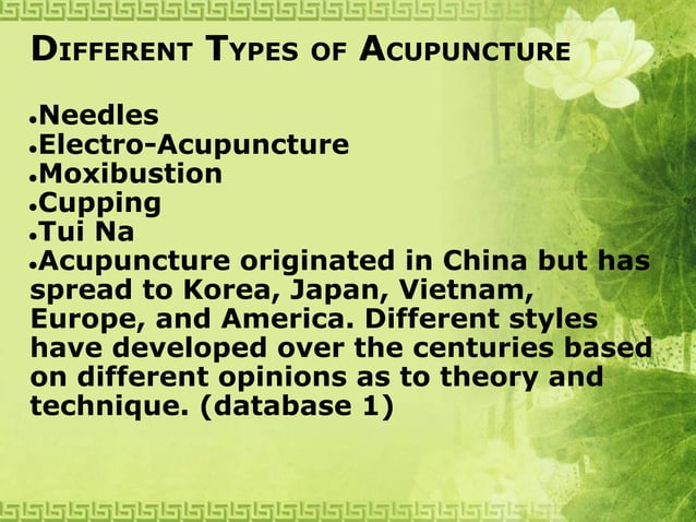 Acupuncture ppt1.pdf History of acupuncture.different types of ...