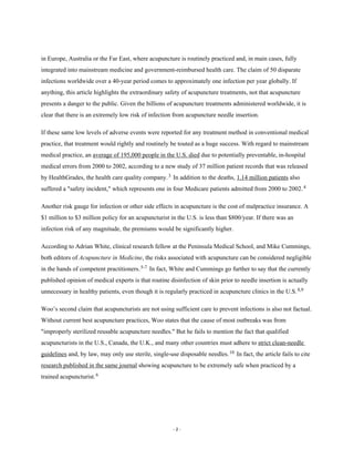 Acupuncture - Clean Needle