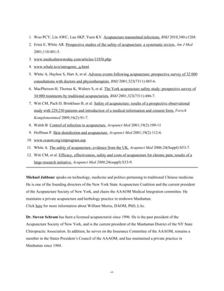 Acupuncture - Clean Needle