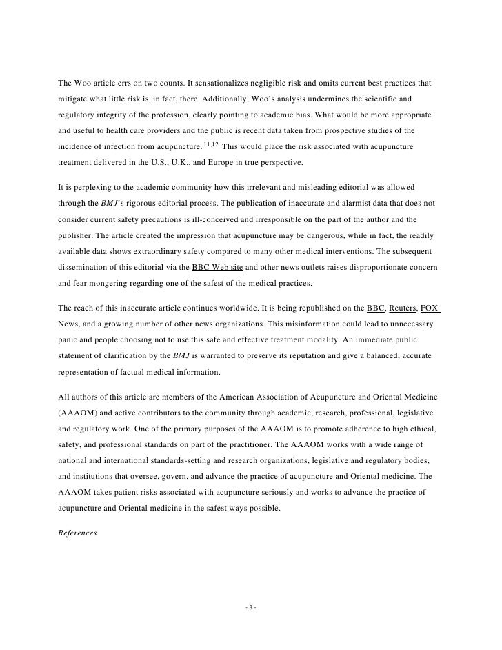 Acupuncture - Clean Needle