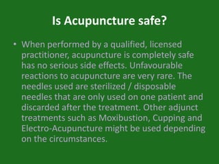 Acupuncture treatment | PPT