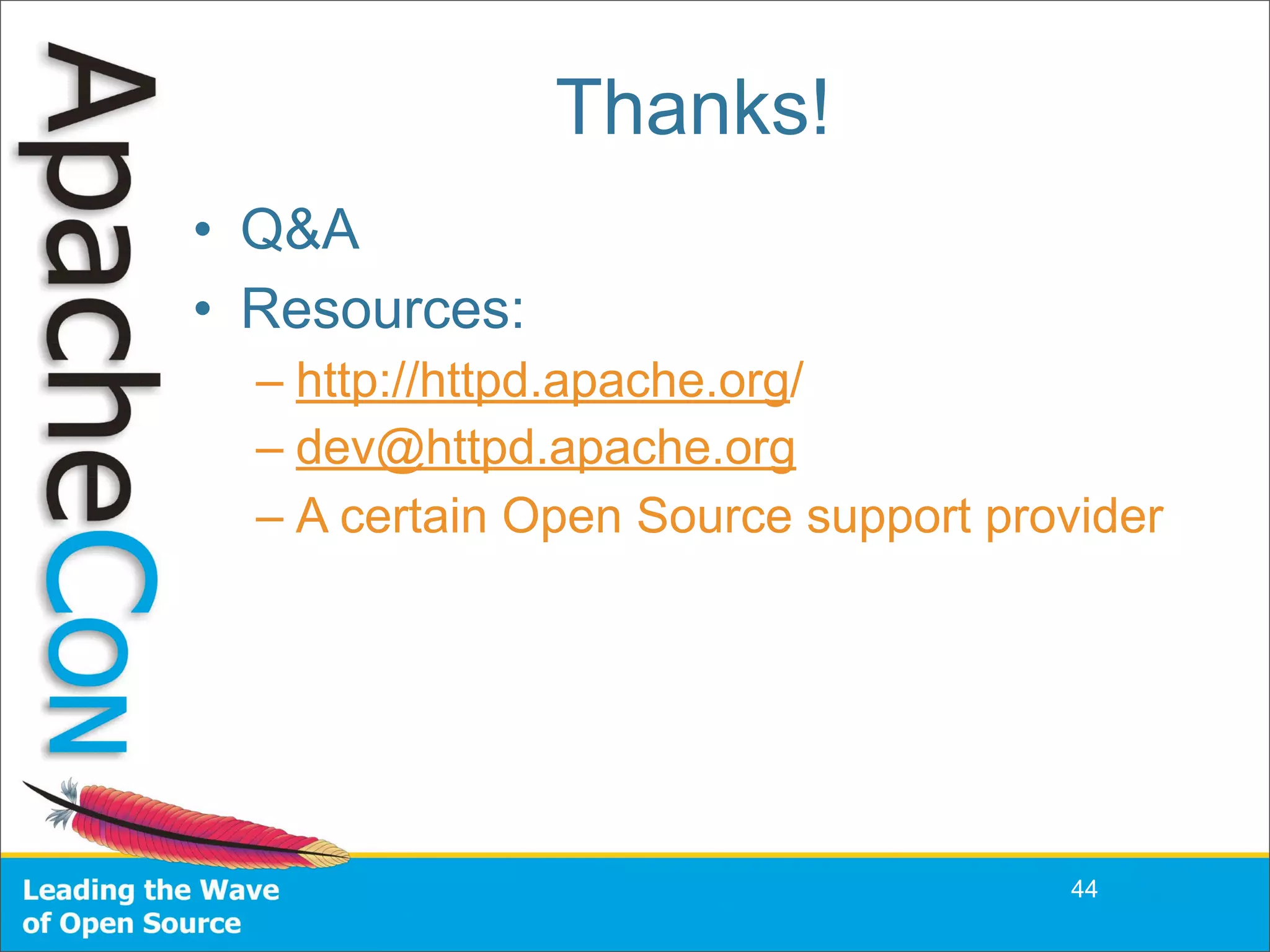 Acus08 Advanced Load Balancing Apache2.2 | PPT