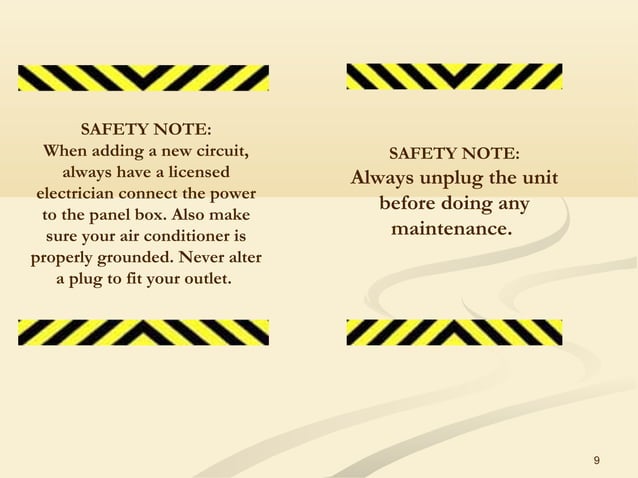 Ac Usage & Event Safety Guide | PPT | Home Appliances | Home & Garden