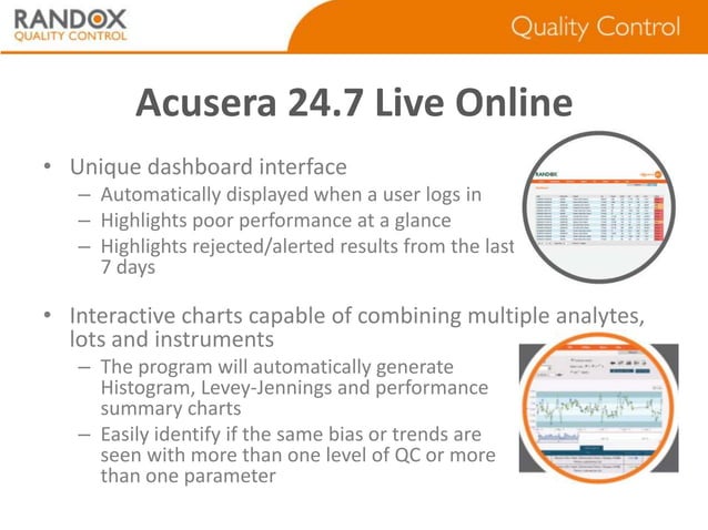 Acusera 24.7 Interlaboratory Data Management | PPTX