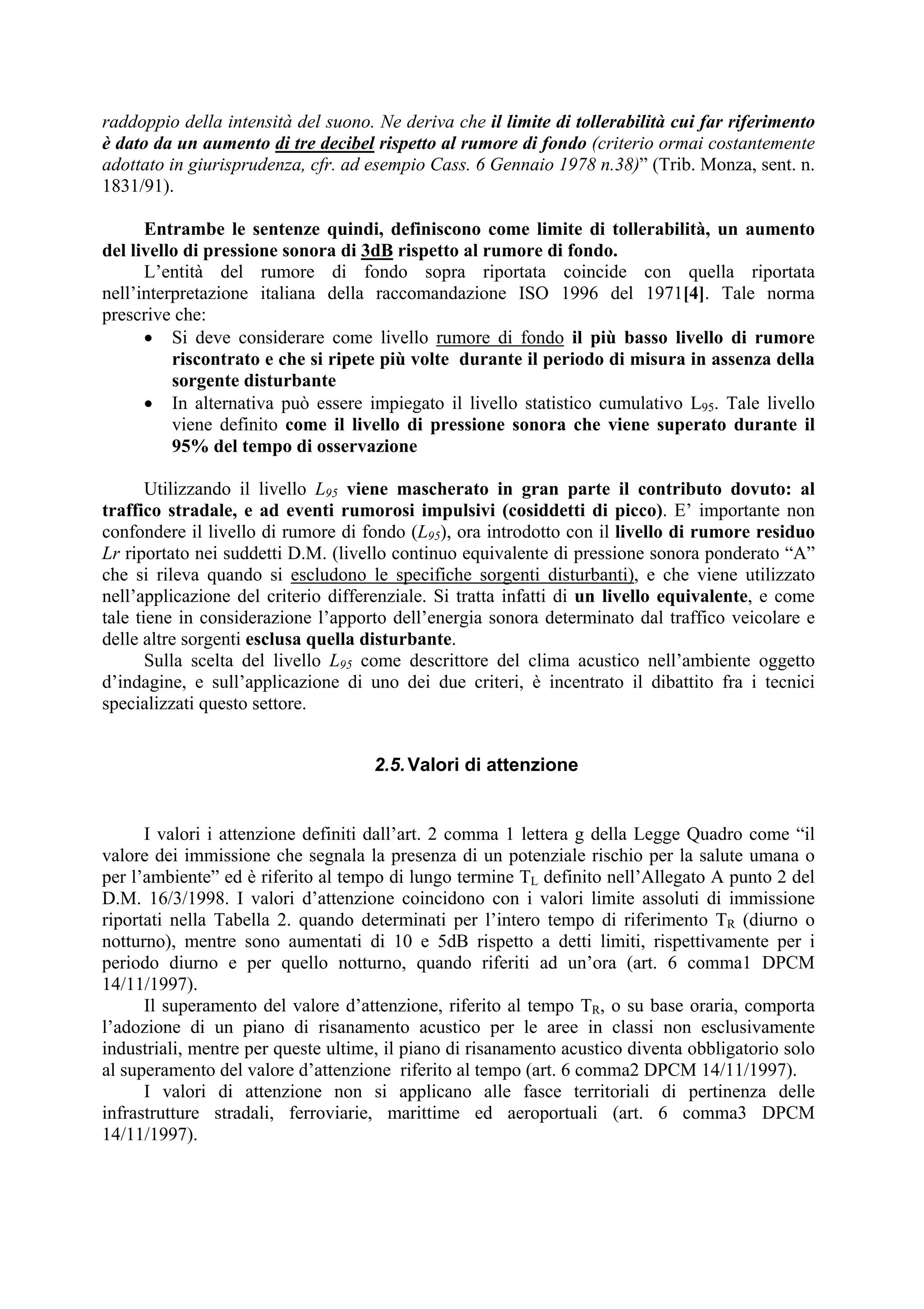Acustica legge quadro | PDF