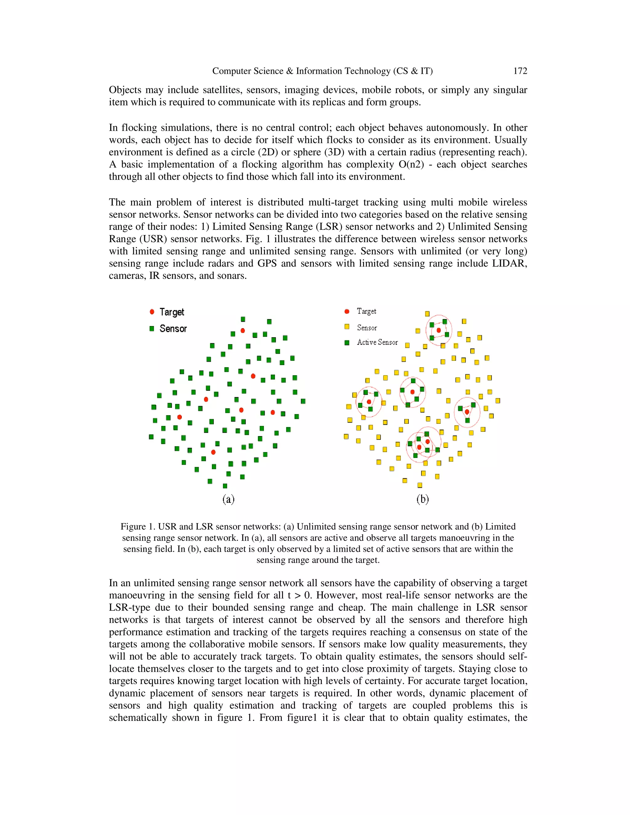 A Customized Flocking Algorithm For Swarms Of Sensors Tracking A Swarm Of Targets Pdf 2200